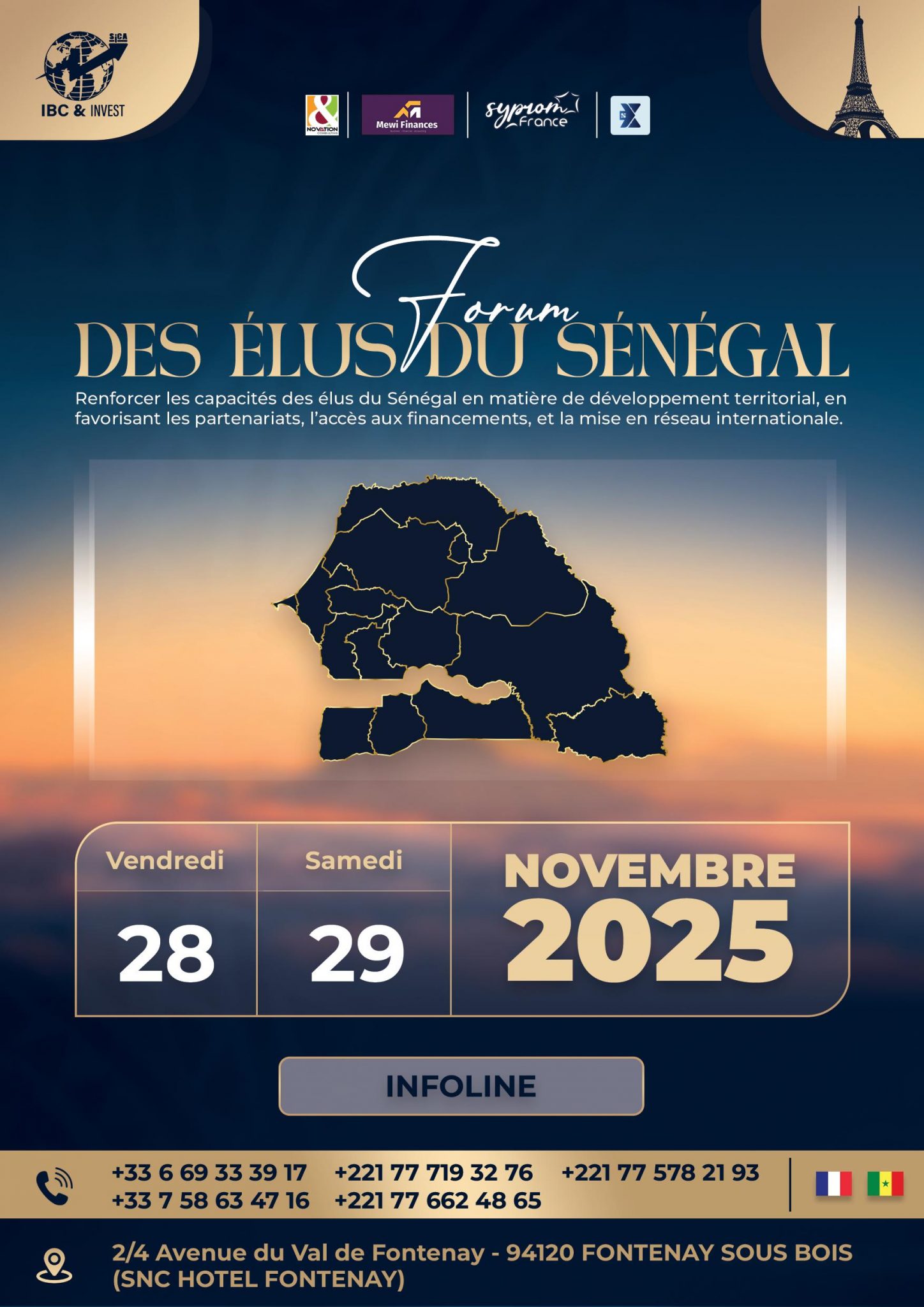 Paris-Forum des Elus du Sénégal ,carrefour du réseautage international ...